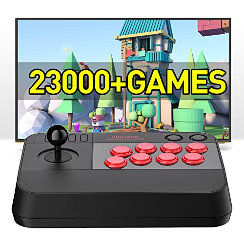 [23000+ Games in 1]Super Console Arcade Video Game Console,Game System Compatible with PC/Android/Raspberry Pi,1080P 4K Output,3D Joystick TURBO Function,Multi-Player Games,Anti-Slip Design