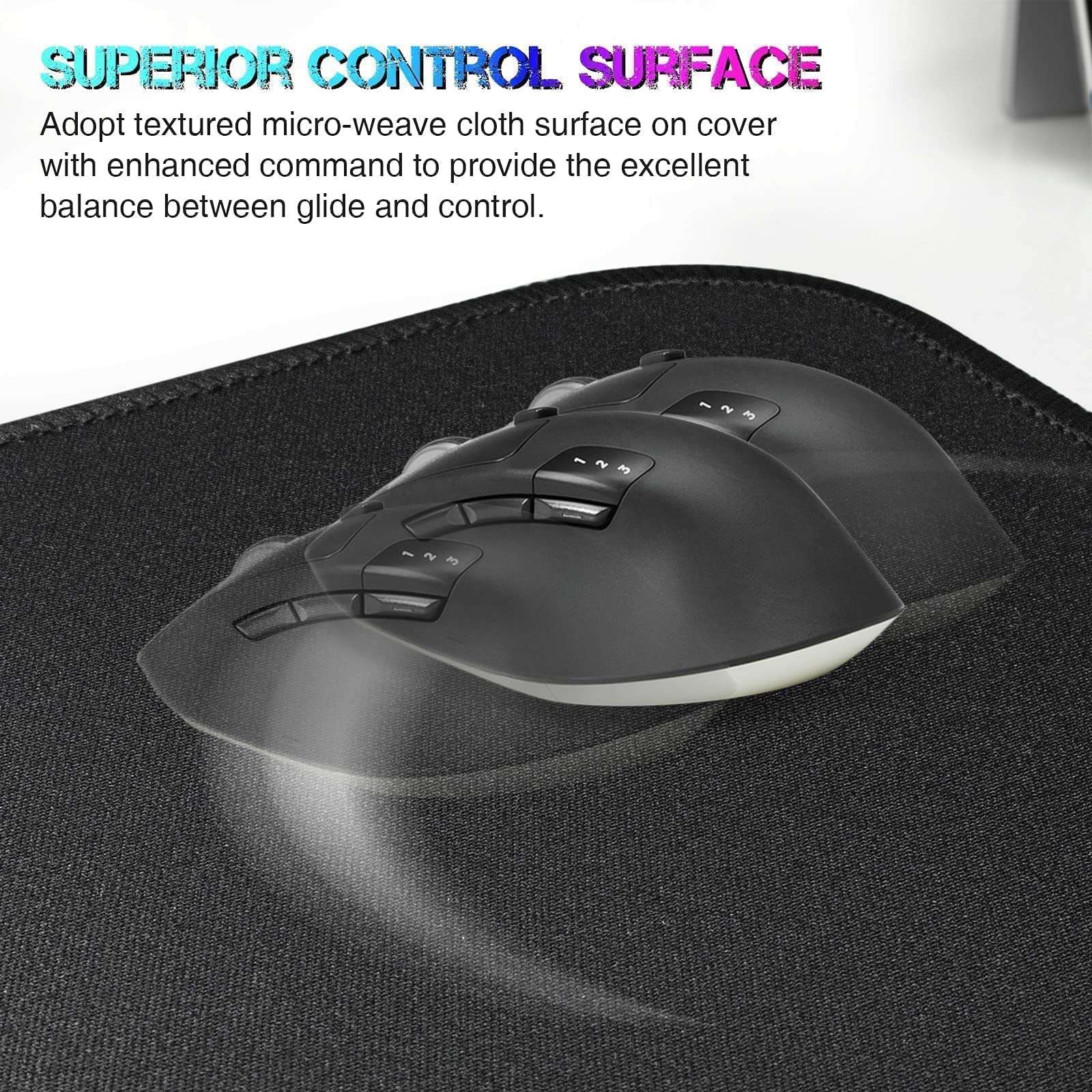 [60" x 30"] Extra-Large Mouse Pad - Enhance Your Gaming Experience with The Massive Battle Mat, Waterproof, Easy-Clean, and Lint-Free - Perfect for Gamers and Office Desk (Black, 4XL)