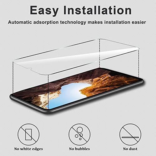 [3+3 Pack]Galaxy A23 5G Screen Protector with Camera Lens Protector, HD Tempered Glass Film, 9H Hardness, Anti Scratch, Easy Installation, Bubble Free, Screen Protector for Samsung Galaxy A23 5G/4G