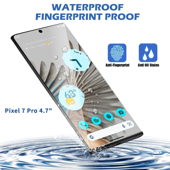 [2+2 Pack] for Google Pixel 7 Pro Screen Protector, 9H Tempered Glass, Ultrasonic Fingerprint, Google Pixel 7 Pro Glass Screen Protector 1