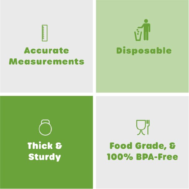 [250 Count - 1 oz.] Plastic Disposable Medicine Measuring Cup for Liquid Medicine, Epoxy, & Pills