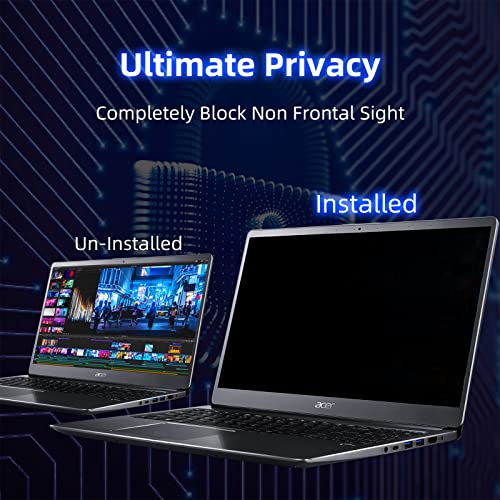 [2 Pack] Laptop Privacy Screen 17 Inch Compatible With Lenovo Hp Dell Acer Asus Thinkpad Envy Xps, 16:10 Aspect Removable Anti Glare Blue Light Filter Protector, 17in Computer Monitor Privacy Shield