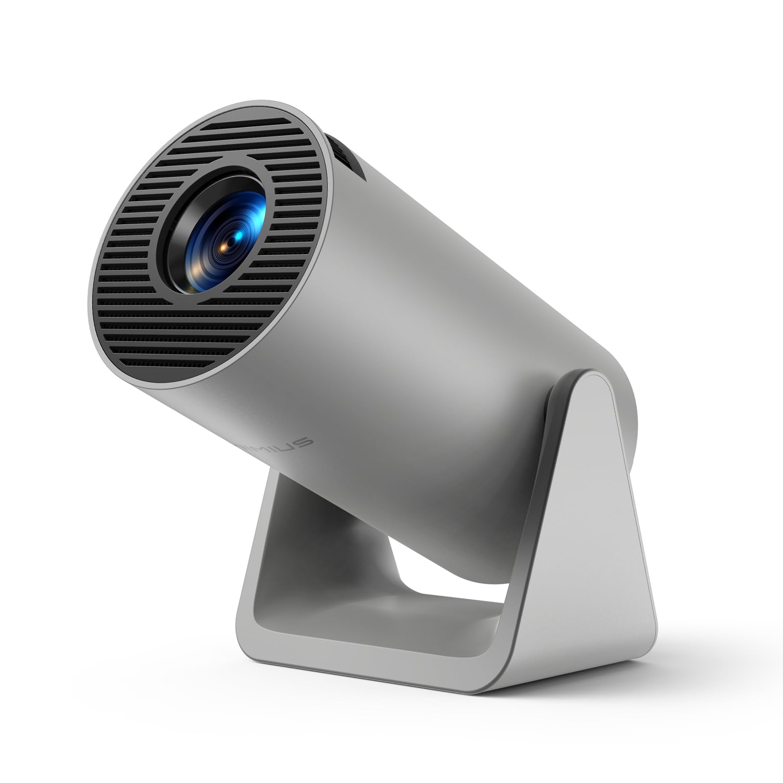 [270°Adjustable Stand] Mini projector with WiFi and Bluetooth, Outdoor Portable Movie Projector 1080P Support, Auto Keystone Home Projector for Phone/TV Stick/Laptop, WiMiUS Latest S27 (Gray)