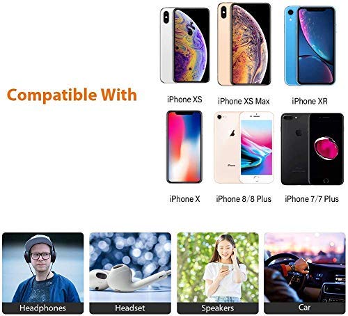 [Apple MFi Certified] 3 Pack Lightning to 3.5 mm Headphone Jack Adapter, iPhone to 3.5mm Audio Aux Jack Adapter Dongle Cable Converter Headphone Adapter for iPhone 13 13 Pro 12 11 XR XS X 8 7 iPad