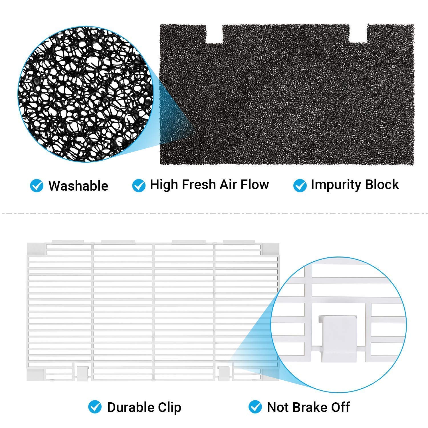 [Bundle] Kohree RV Vent Cover with Dometic Air Conditional Filter Cover