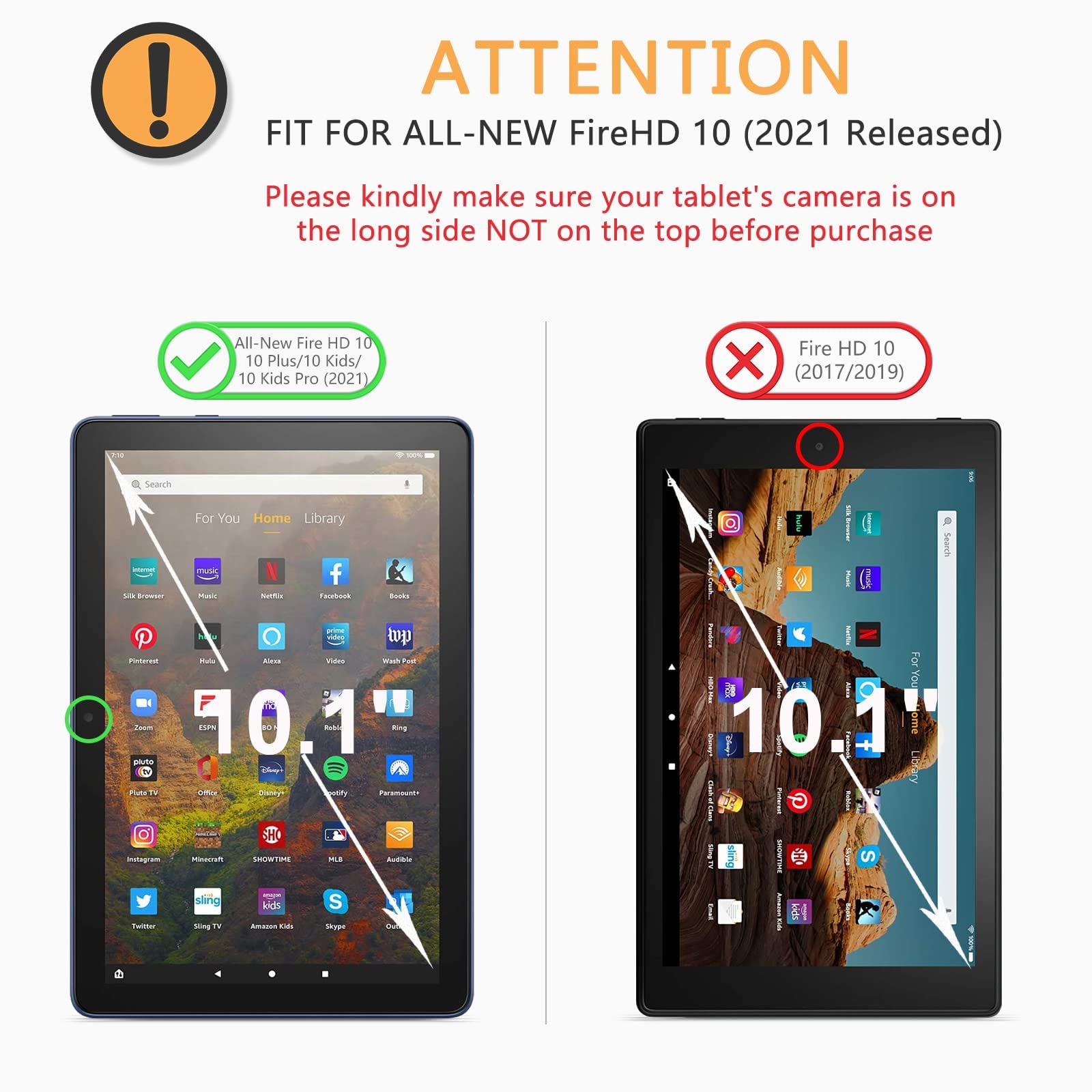 [3 pack] OMOTON Screen Protector for All-New Fire HD 10 2021/Fire HD 10 Plus/Fire HD 10 Kids/Fire HD 10 Kids Pro Tablet 2021 Released, [Tempered Glass][High Definition] [ 9H Hardness]