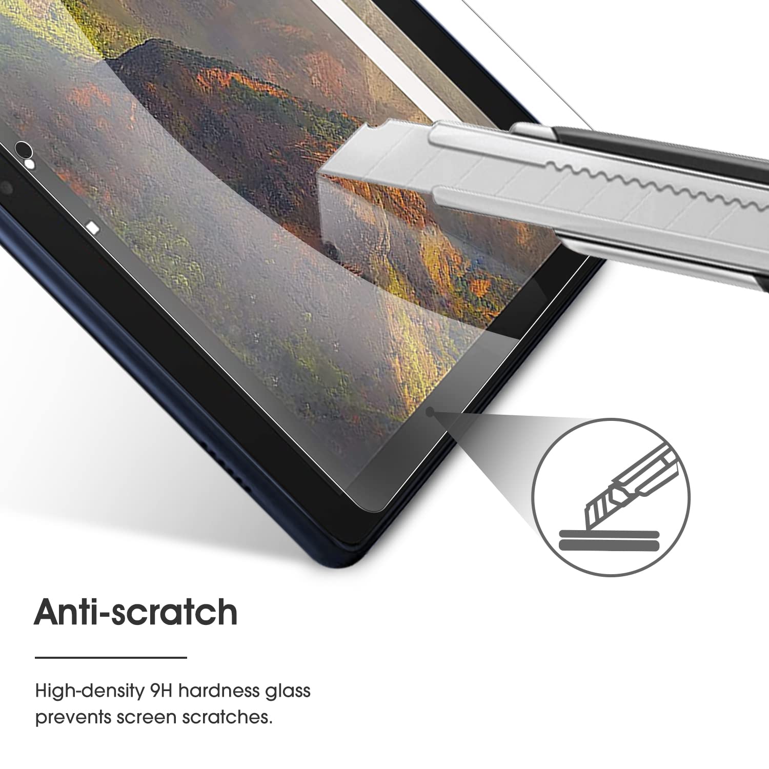 [3 pack] OMOTON Screen Protector for All-New Fire HD 10 2021/Fire HD 10 Plus/Fire HD 10 Kids/Fire HD 10 Kids Pro Tablet 2021 Released, [Tempered Glass][High Definition] [ 9H Hardness]