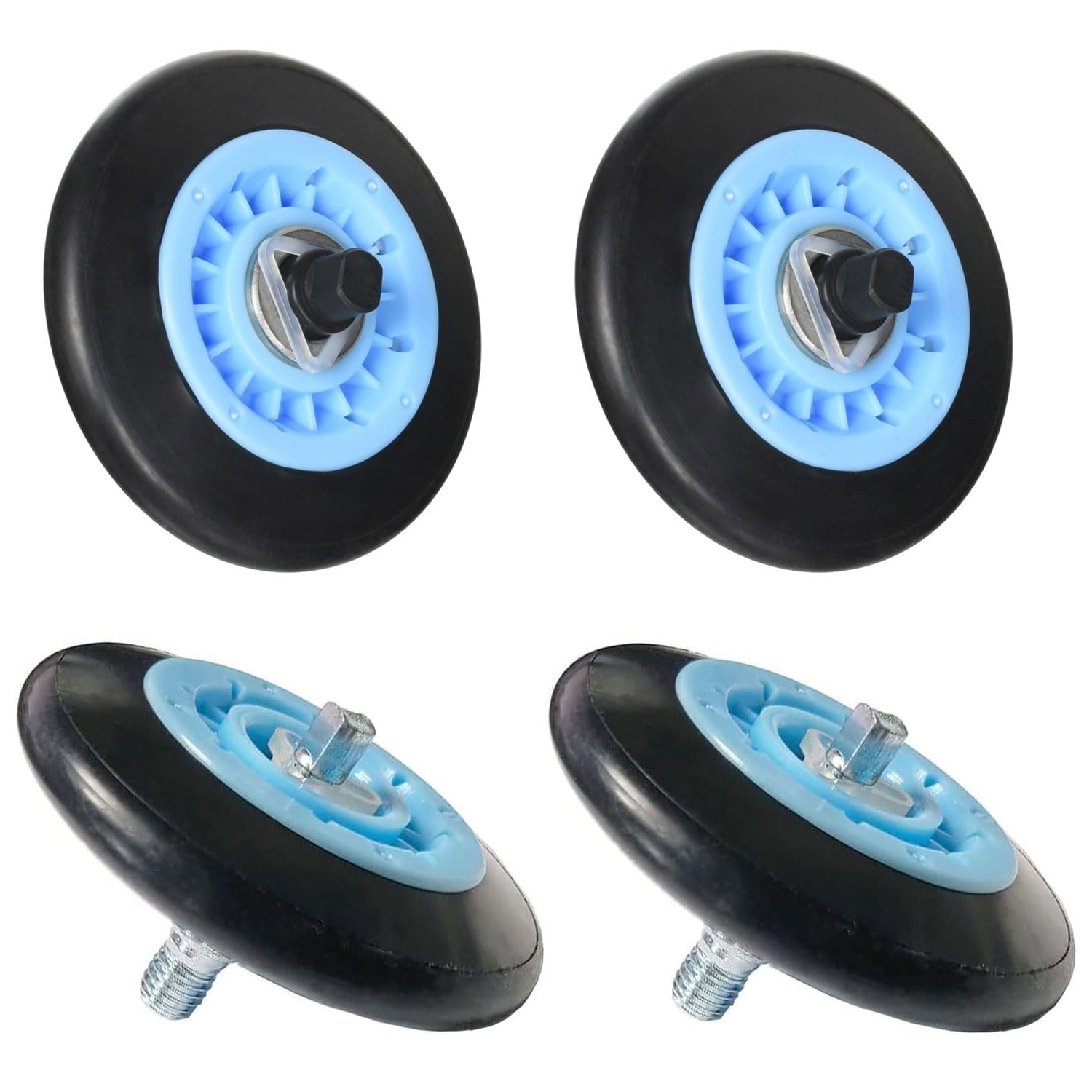 [DC97-16782A Roller OEM Mania] DC97-16782A 4-PACK NEW OEM Produced KOREAN ORIGIN for SAMSUNG Dryer Drum Roller Replacement Part DC97-07523A PS4221885 AP5325135