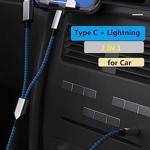 [Apple MFi Certified] Lightning to 3.5 mm Headphone Jack Adapter,iPhone Headphones Aux Audio Dongle + USB Type C to 3.5 mm Jack Female Adapter for iPhone 14 13 Pro Max 12 11 XS XR X 8 7 Samsung S23