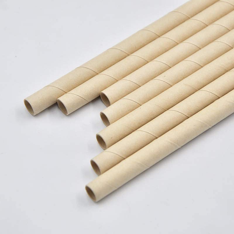 [200 PACK] Biodegradable Bamboo Straws, Individually Wrapped, Compostable Disposable, Eco-Friendly, Durable for Hot & Cold Drinks
