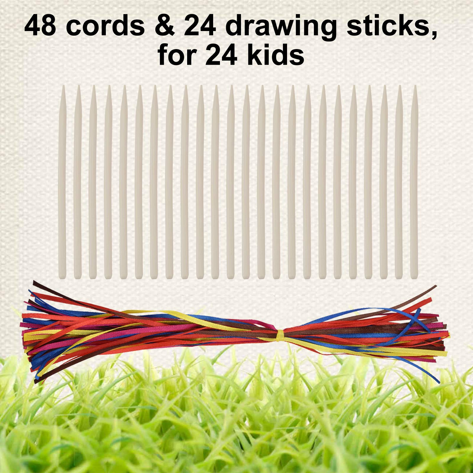 [48+48+12], Linkbro Easter Scratch Crafts Art Kit, Colorful Rainbow Scratch Paper Card, Easter Egg Bunny Chick Shape with Ribbons Wooden Scratch Tools abd Envelopes for Easter Party Egg Hunt Game