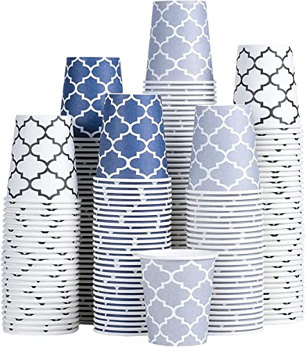 [300 Pack] 3 oz Disposable Paper Cups, Small Mouthwash Cups 3 OZ, Mini Bathroom Cups, Paper Coffee Cups 3 Ounce for Bathroom, Supermarket, Birthday Party, Travel, Events, Picnic, BBQ