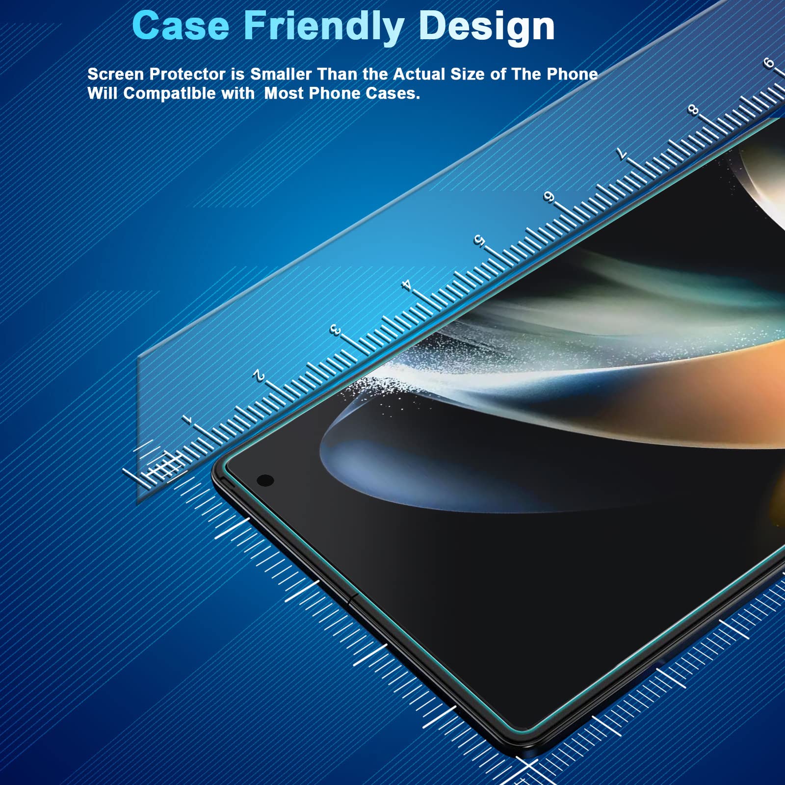 [2Set 8PCS] Galaxy Z Fold 4 Screen Protector, Inside TPU Film + Full Covered Outer + Back Cover Screen Protector, High Clarity, Anti-Shatter, Bubble Free for Samsung Z Fold 4 5G Screen Protector