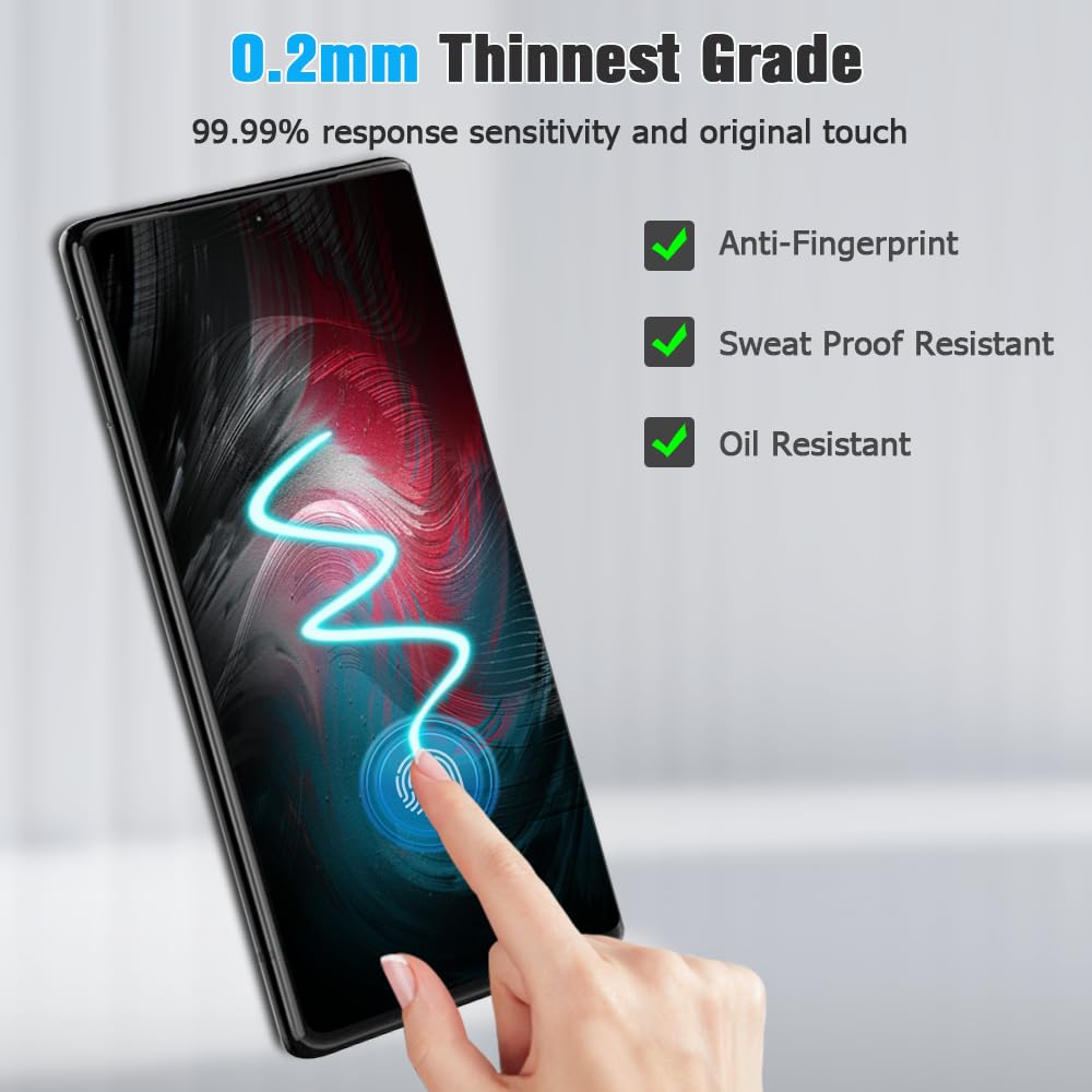 [2+2 Pack] Pixel 6 Pro Screen Protector with Camera Protector, HD Clear 9H Tempered Glass Fingerprint Unlock, 3D Full Coverage, Bubble Free for Google Pixel 6 Pro Glass Screen Protector (6.7 Inch)