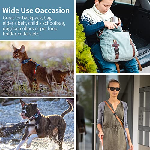 [2Pack] Waterproof Airtag Dog Collar Holder, Silicone Pet Collar Case for Apple AirTag, Anti-Lost AirTag Case Holder Compatible with Pet Collar GPS Pet Trackers for Dog Cat Backpack etc
