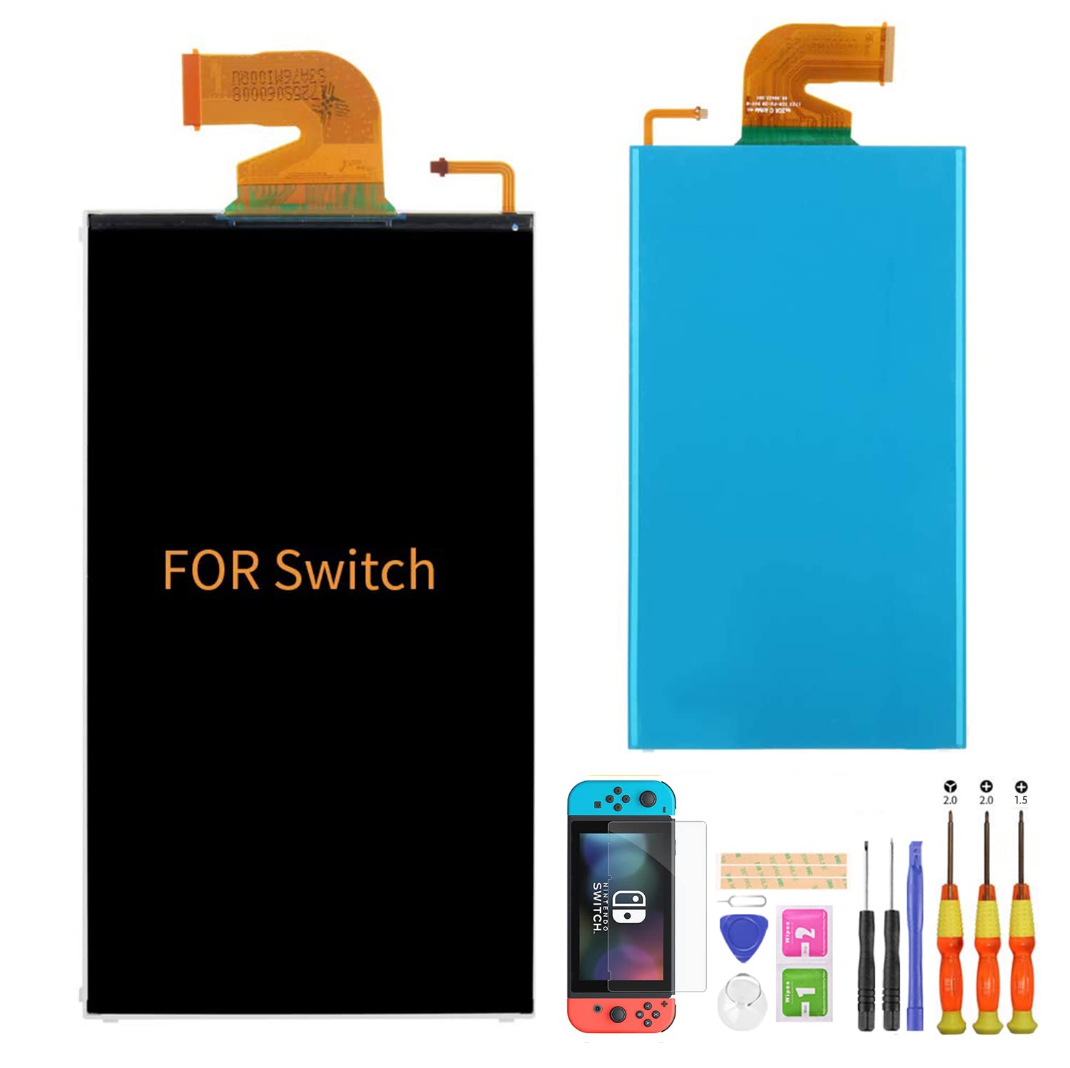 [3 Pack] A-MIND for Nintendo Switch Screen Protector,Anti-Scratch 9H Hardness Clear 0.3mm Thickness Tempered Glass for Nintendo Switch,with Free Tool Set