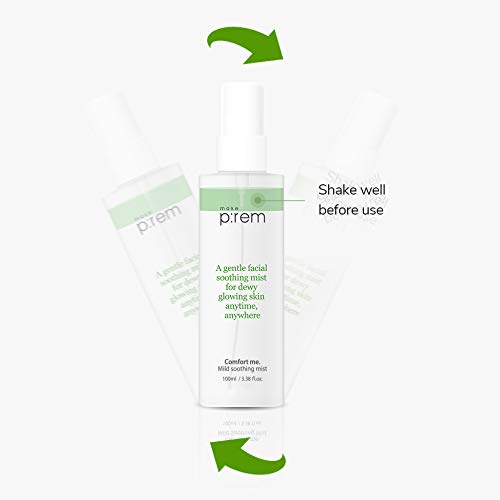 [make p:rem] Comfort me. Mild soothing mist | hydrating facial spray for dry skin | alcohol-free, no artificial coloring | Jojoba Seed Oil | 100ml, 3.38 fl.oz. | MAKEP:REM makeprem