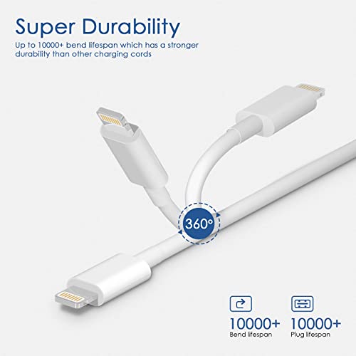 [Apple MFi Certified] iPhone Charger,2Pack 6FT USB to Lightning Cable Apple Charging Cord USB Wall Chargers Block Power Adapter for iPhone 13/12/11/X/8 Plus/XR/XS Max/SE/iPad