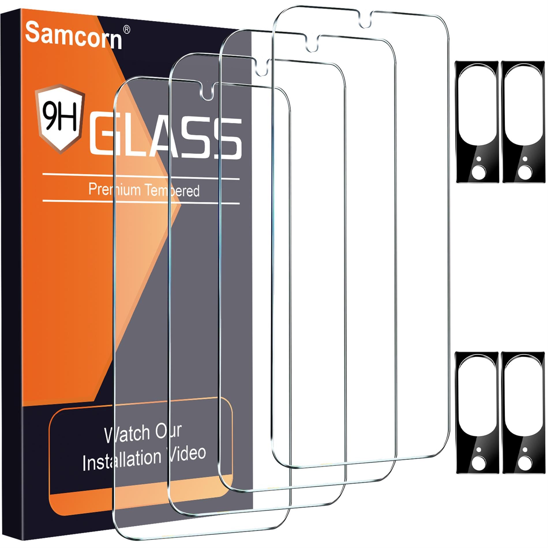 [4+4 Pack] for Google Pixel 8 Screen Protector, 9H Tempered Glass, Ultrasonic Fingerprint Unlock, Case Friendly HD Clear for Google Pixel 8 Tempered Glass Screen Protector 5G