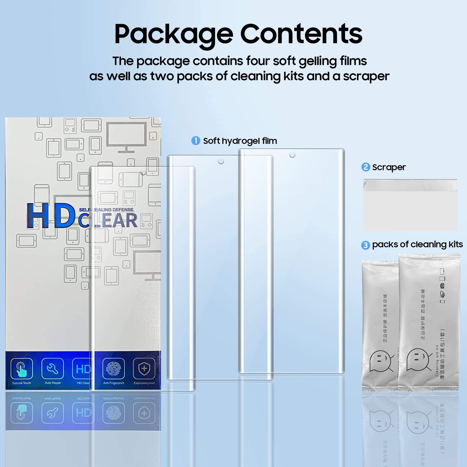 [3 Pack] for Samsung Galaxy S23 Ultra Screen Protector, [Automatic Bubble Repair] Anti-glare HD Flexible Screen Protector- Fingerprint Quick Unlock for Galaxy S23 Ultra/ Galaxy S22 Ultra [Not Glass]