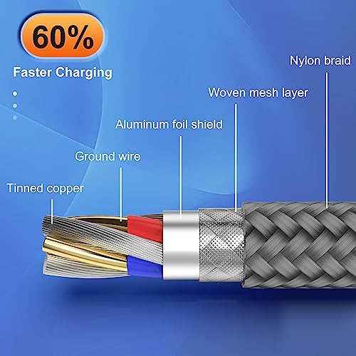 [Apple MFi Certified] iPhone Charger, 6Pack(3/3/6/6/6/10 FT) Lightning Cable Apple Charging Cable Fast Charging High Speed USB Cable Compatible iPhone 14/13/12/11 Pro Max/XS MAX/XR/XS/X/8-multicolor