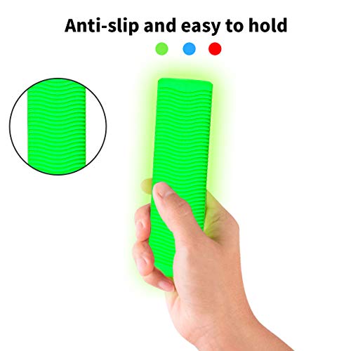 [3 Pack] TOLUOHU Case for Vizio XRT136 Remote Cover Case,for Vizio Remote Control Smart TV Remote Cover Case Glow Skin Sleeve with Lanyard(Shockproof/Anti-Slip/Lightweight)