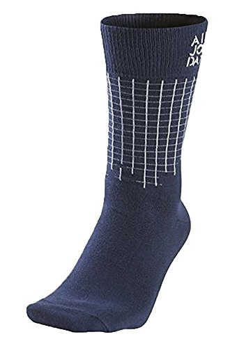 [642207-410] AIR JORDAN STENCIL CREW SOCK ACCESSORIES SOCKS AIR JORDANNAVY BLUE GREY