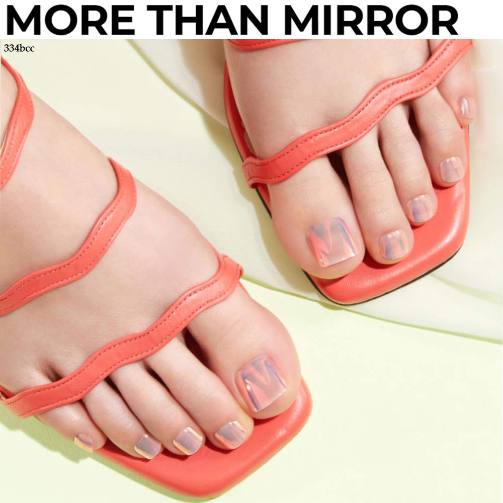 [DASHING DIVA -Toes]Magic Press SUPER SLIM Fit- Pedicure (2 Different Designs 24+24strips) MORE THAN MIRROR+PURPLE OVER 334/35bcc