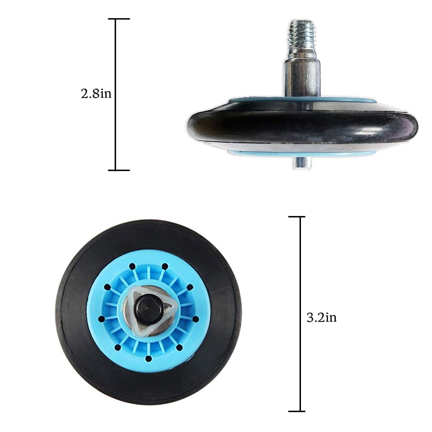 [DC97-16782A Roller OEM Mania] DC97-16782A 4-PACK NEW OEM Produced KOREAN ORIGIN for SAMSUNG Dryer Drum Roller Replacement Part DC97-07523A PS4221885 AP5325135