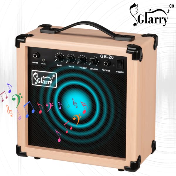 [Do Not Sell on Amazonf]Glarry 20W GB-20 Electric Bass Guitar Amplifier Natural Color