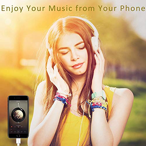 [Apple MFi Certified] iPhone AUX Cord for Car Stereo, Assrid 2 Pack Lightning to 3.5mm Audio Cable Compatible for iPhone 12/11/XS/XR/X/iPad/iPod to Speaker/Home Stereo/Headphone, Support iOS 14(White)