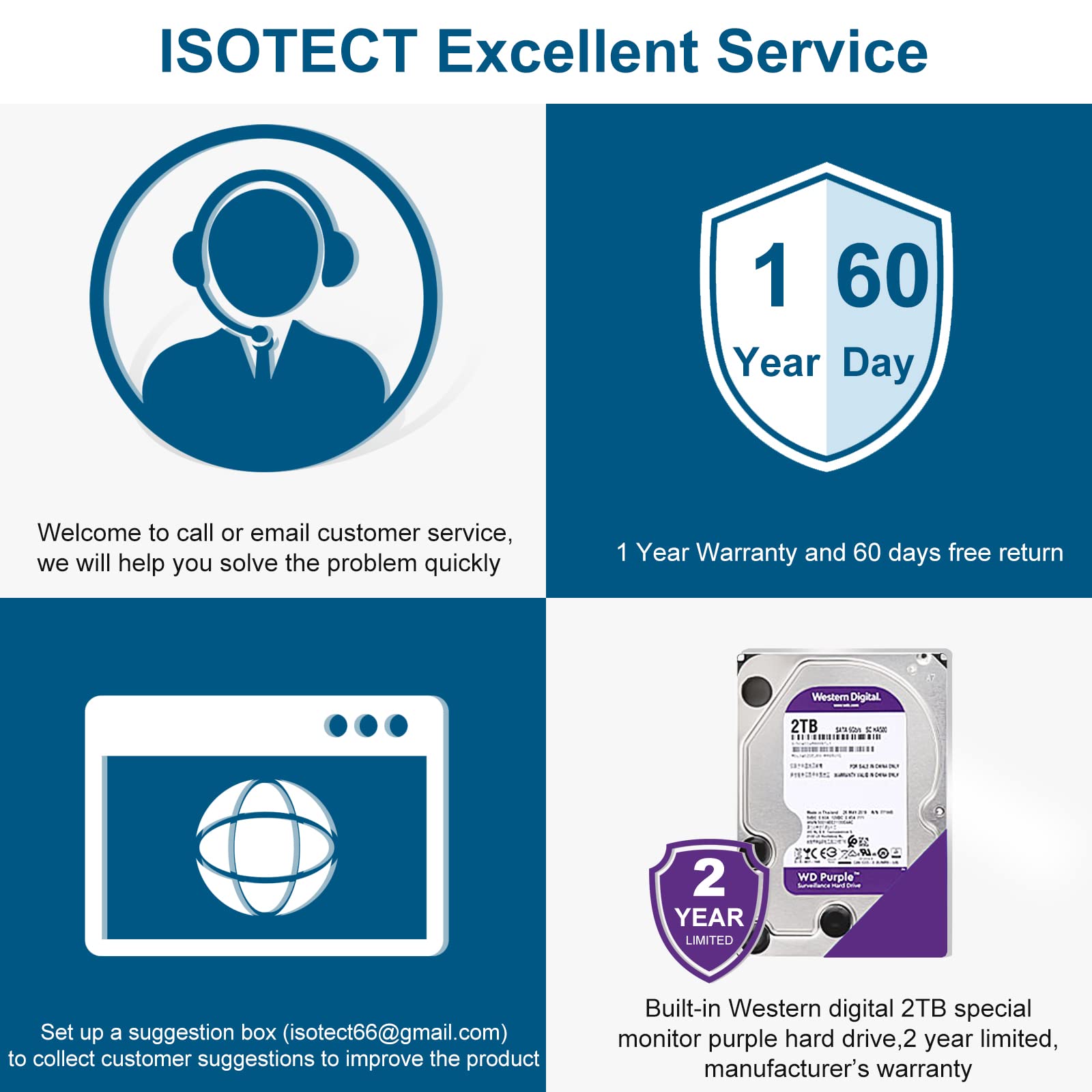 [Newest Strong Version]ISOTECT 11.6''Monitor, High-efficiency Video Coding Monitoring NVR Wireless Security Camera System,8CH Full HD 3MP CCTV Security System,6 IP66 Waterproof Cameras,2TB HDD