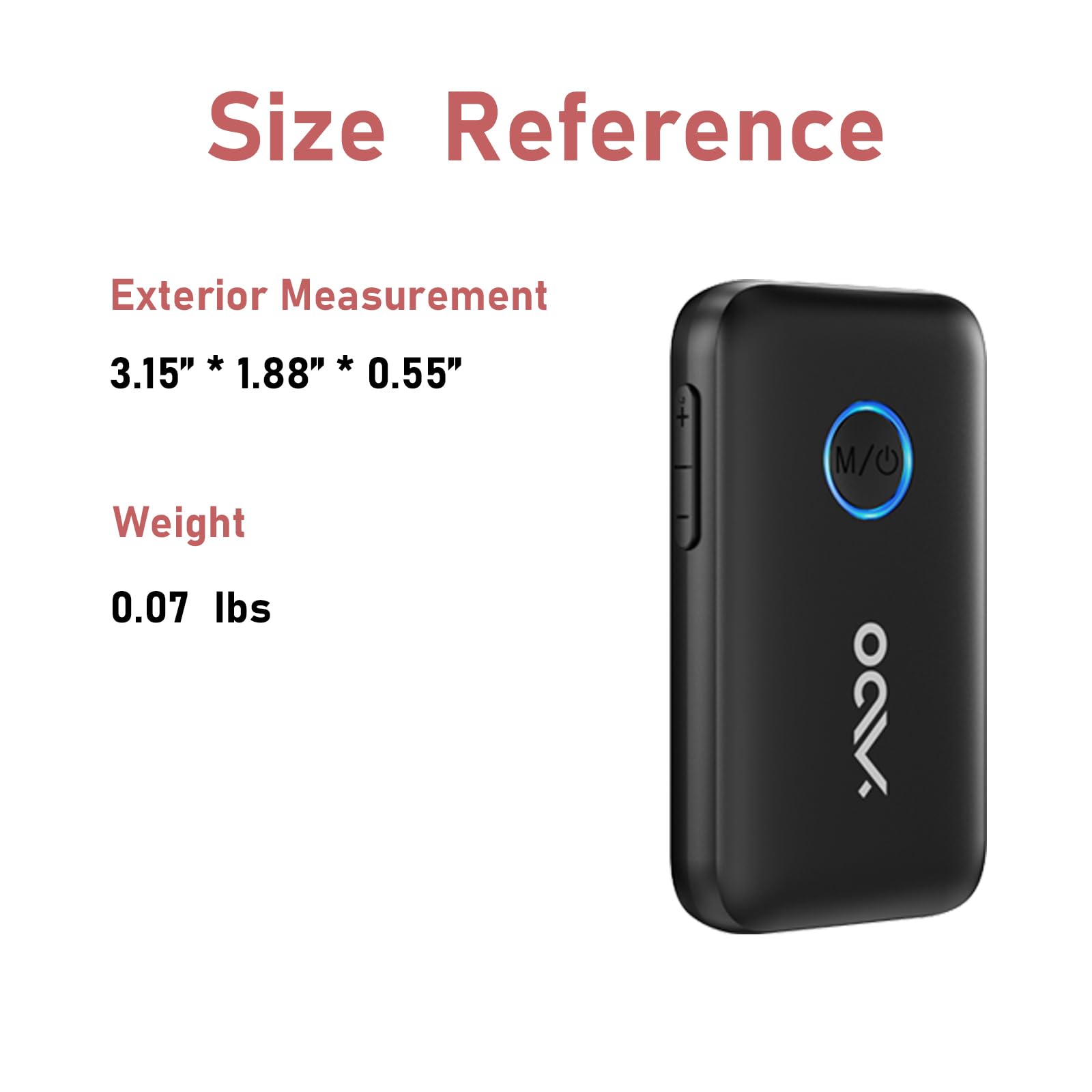 [Bluetooth Transmitter & Receiver] YMOO Bluetooth 5.3 Audio Adapter for TV/Airplane/Bluetooth Headphones/Speaker, 3.5mm Jack Aux HiFi Stereo, Dual Link AptX Adaptive, Low Latency for Flight, Travel