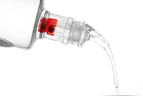 [48 PACK] Measured Liquor Bottle Pourers 0.75 oz (22 mL) - Collared Automatic Measured Bottle Pourer - No Cracks, No Leaks, Bar Spouts, Quick Shot, Spirit, Wine, Bar Cocktail Dispenser