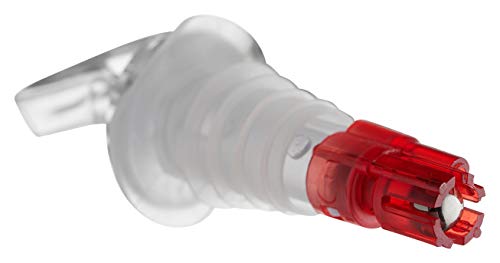 [48 PACK] Measured Liquor Bottle Pourers 0.75 oz (22 mL) - Collared Automatic Measured Bottle Pourer - No Cracks, No Leaks, Bar Spouts, Quick Shot, Spirit, Wine, Bar Cocktail Dispenser