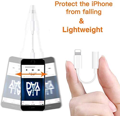 [Apple MFi Certified] 3 Pack Lightning to 3.5 mm Headphone Jack Adapter, iPhone to 3.5mm Audio Aux Jack Adapter Dongle Cable Converter Headphone Adapter for iPhone 13 13 Pro 12 11 XR XS X 8 7 iPad