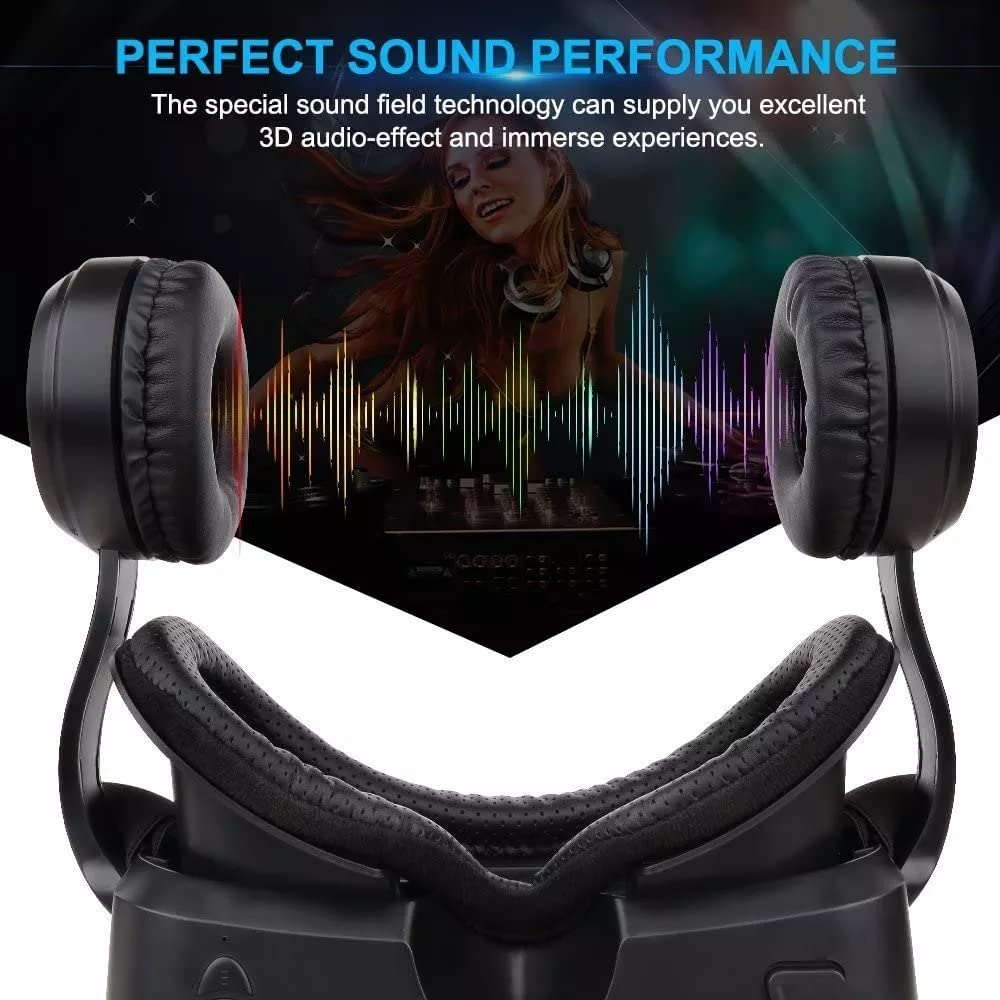 [ABASTO] - VRshinecon Headset with Remote Control 3D Glasses Virtual Reality Headset for Games & 3D Movies VR Eye Care System for iPhone- Stay in Trend Discovered The New metaverse