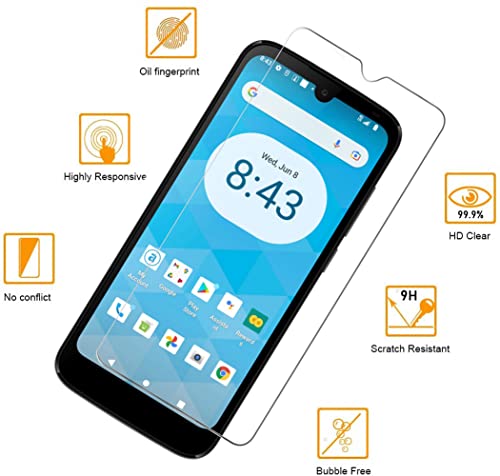 [3 Pack] Tznzxm for ANS Artia Tempered Glass Screen Protector, Case Friendly 9H Hardness HD Clear [Anti-Scratch] [Bubble Free] [Anti-Fingerprint] Film for ANS Artia ACK2326 assurancewireless