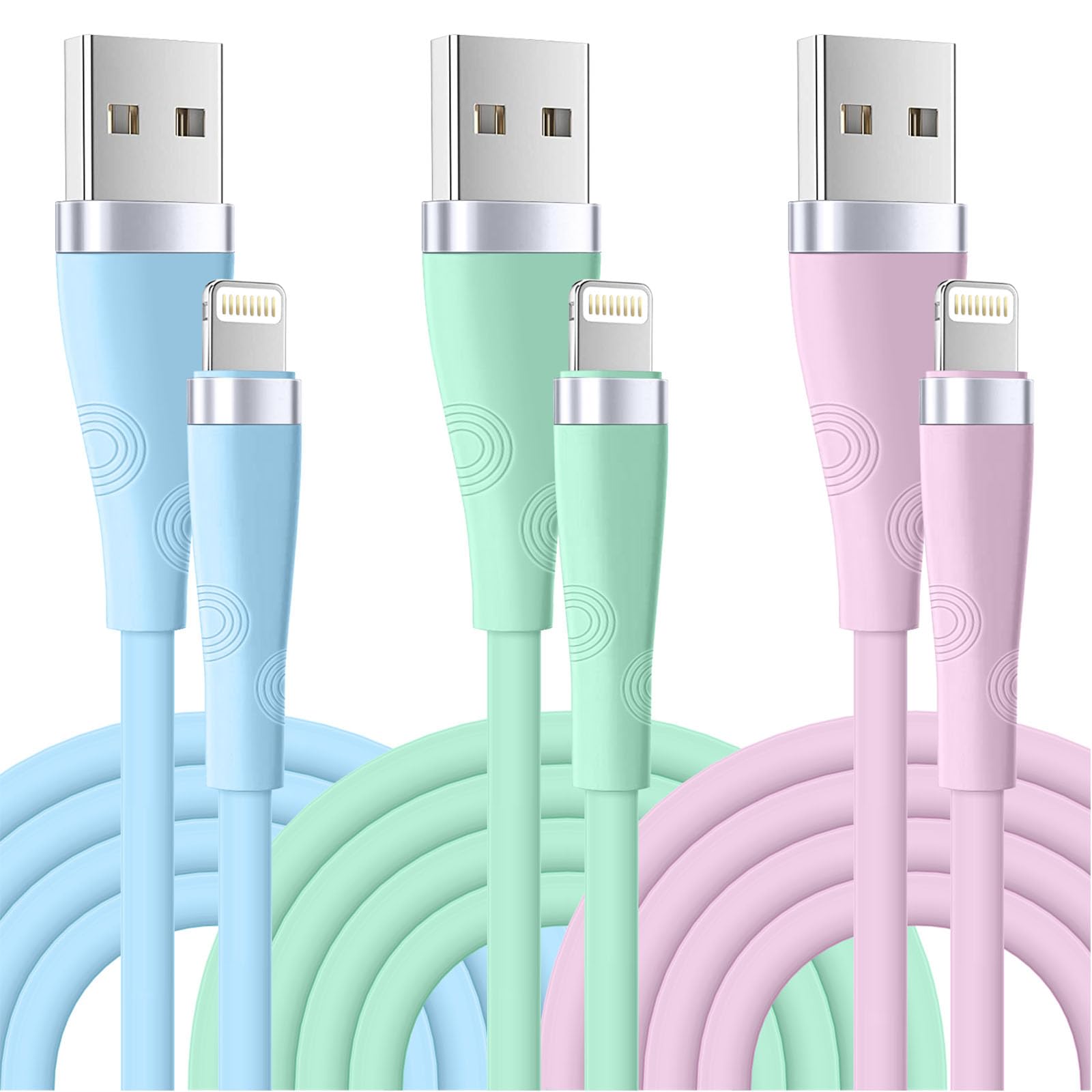 [Apple MFi Certified] iPhone Charger 6FT USB Lightning Cable Fast Charging iPhone Charger Cord Compatible with iPhone14/13/12/11 Pro Max/XS MAX/XR/XS/X/8/7/Plus/6S/6/SE/5S/iPad(3Pack)