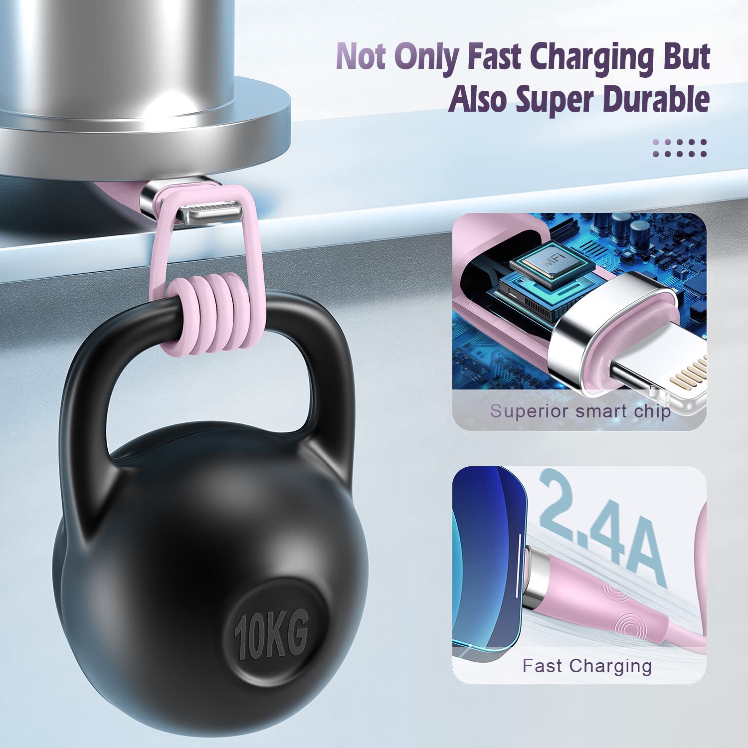 [Apple MFi Certified] iPhone Charger 6FT USB Lightning Cable Fast Charging iPhone Charger Cord Compatible with iPhone14/13/12/11 Pro Max/XS MAX/XR/XS/X/8/7/Plus/6S/6/SE/5S/iPad(3Pack)