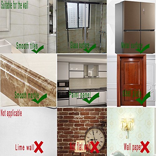 [8Pcs/Set]Nail Free Wall Hook Screw Adhesive Non-Trace No Drilling for Bathroom Shower Kitchen Installation Hanging, Waterproof Transparent Screws Hook (Nail Size 10mm)