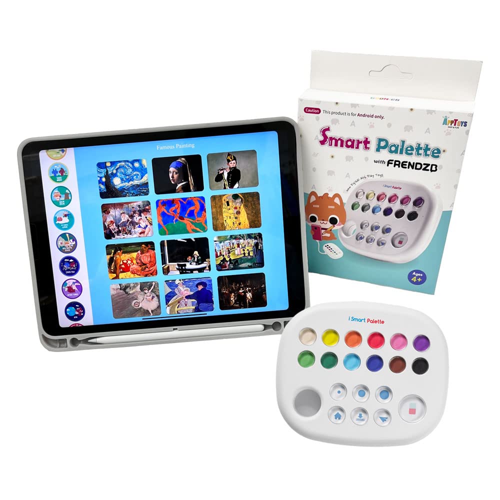 [Apptoys Smart Palette (Android)] - Stem Toys l Arts and Crafts for Kids | Learning Games for Kids | Kid Art Supplies | Coloring Supplies | Drawing Supplies | Painting Crafts | Gifts for Kids