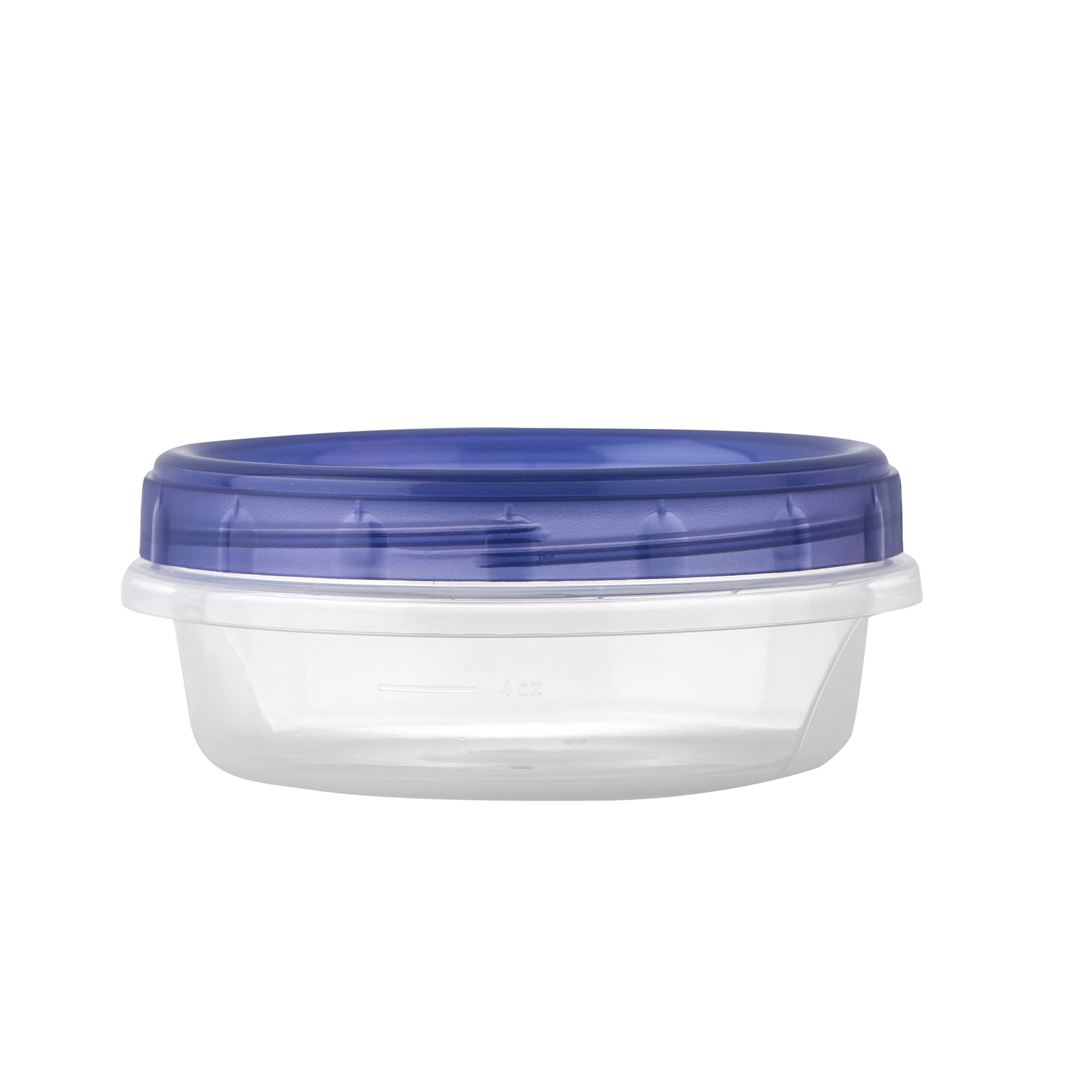 [8 Oz 10 Pack] Twist Top Food Soup Storage Containers with Screw On Lids Reusable Plastic Freezer Container leakproof, Airtight, Stackable, Microwave Safe BPA Free