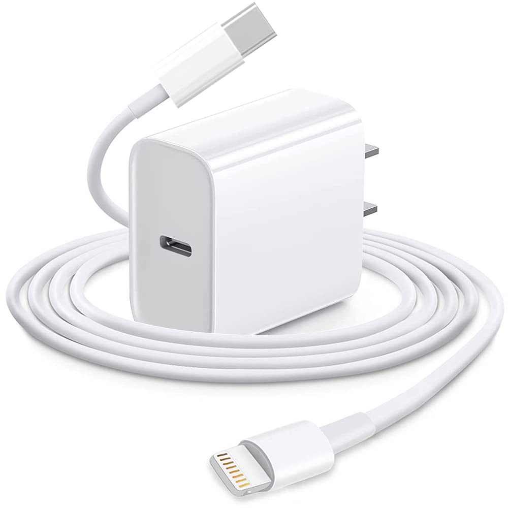 [MFi Certified] Hone Fast Charger, 20W USB C Power Delivery Wall Charger Power Plug Adapter with 6ft Type C to igh.tning Cable Quick Charging for Phone14 13 12 11 Pro Max Mini Xs Xr X 8 Pad