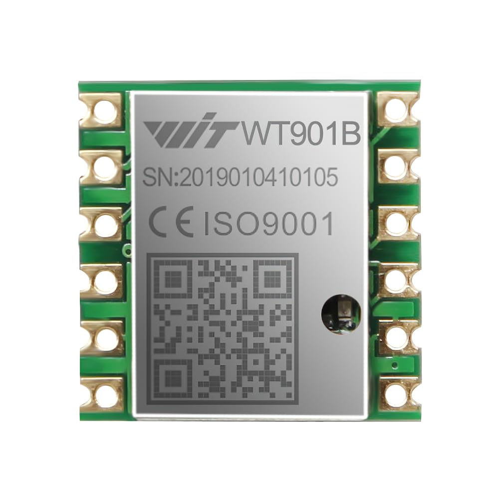 [Bluetooth Accelerometer+Inclinometer] BWT901 MPU9250 High-Precision 9-axis Gyro+Angle(XY 0.05° Accuracy)+Magnetometer with Kalman Filter, 200Hz High-Stability 3-axis IMU Sensor for PC/Android/Arduino
