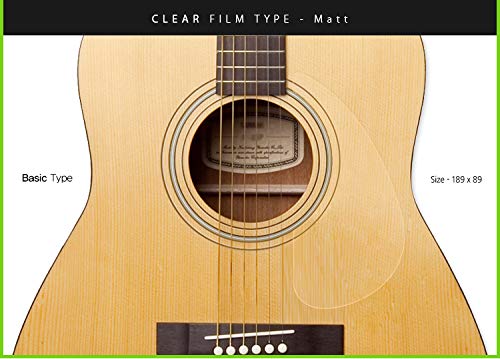 [Healingshield] Premium Acoustic Guitar Pickguard Basic Type Clear matt