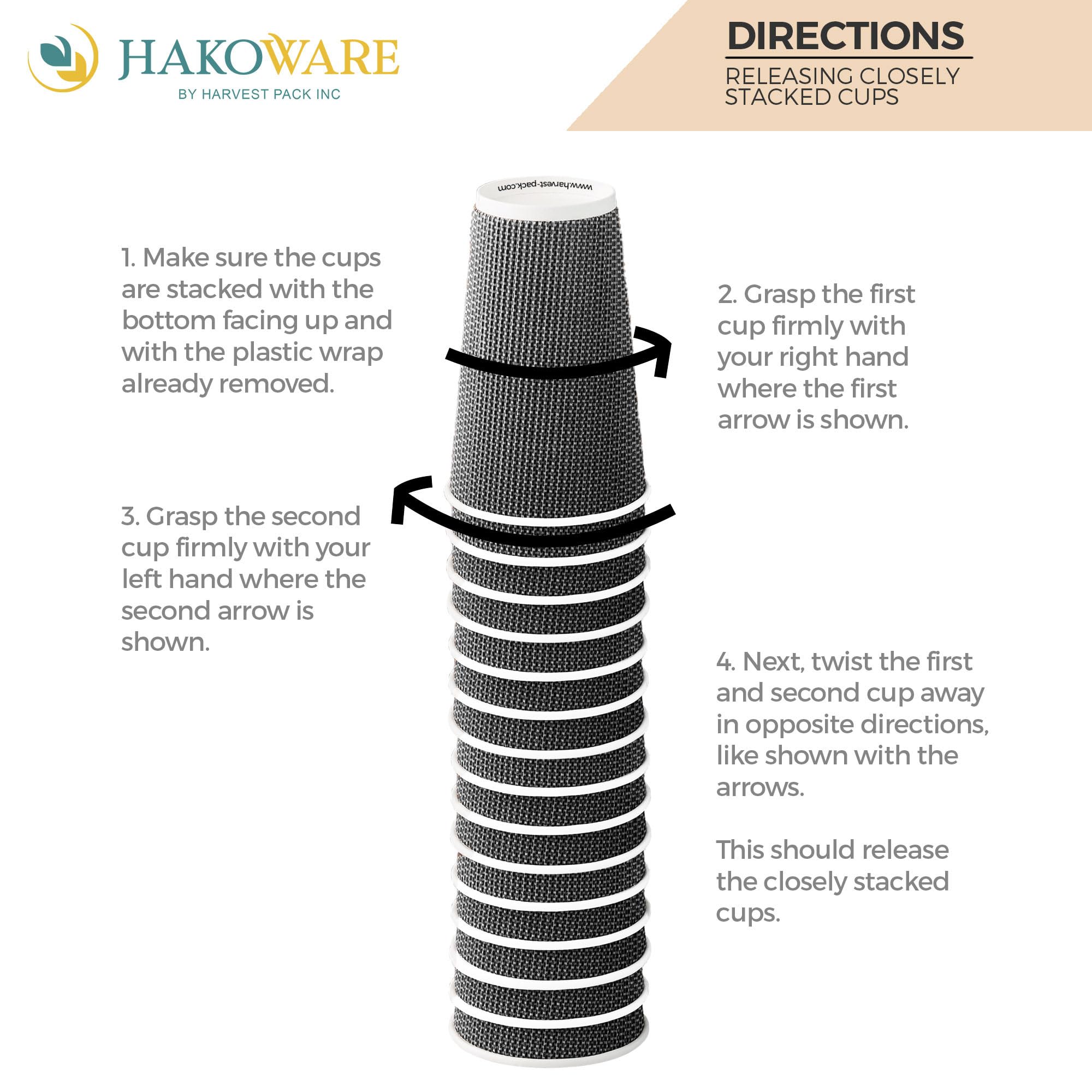 [85 SET]Harvest Pack 16 oz Disposable Coffee Cups, Insulated Ripple Double-Walled Paper Cup with Lid, Black and White Geometric, Tea Hot Chocolate Drinks To go coffee cups