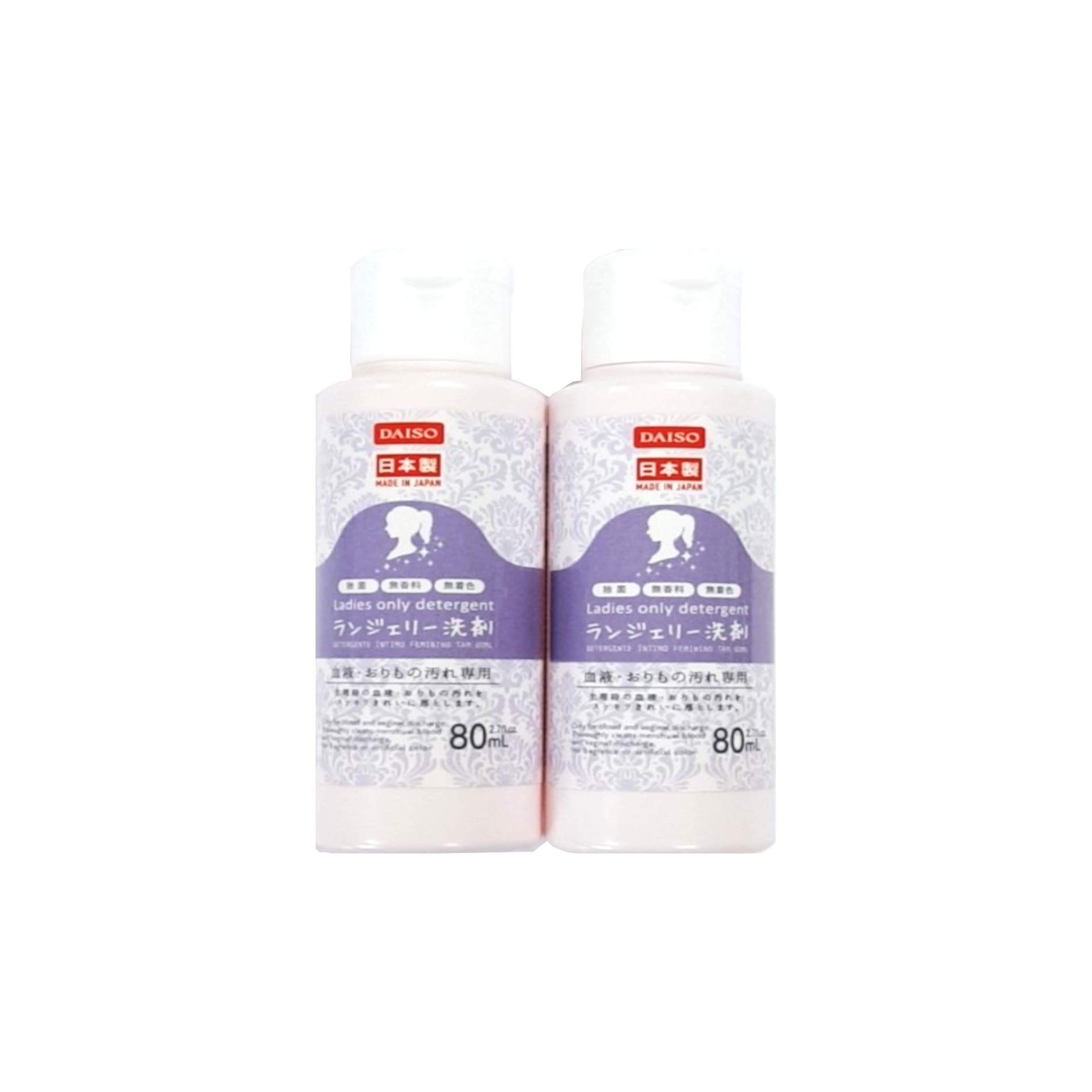 [SET of 2] Daiso Japan Women Underwear Cleansing Lotion Blood Stain Detergent (80ml/2.7 Oz)[Import]