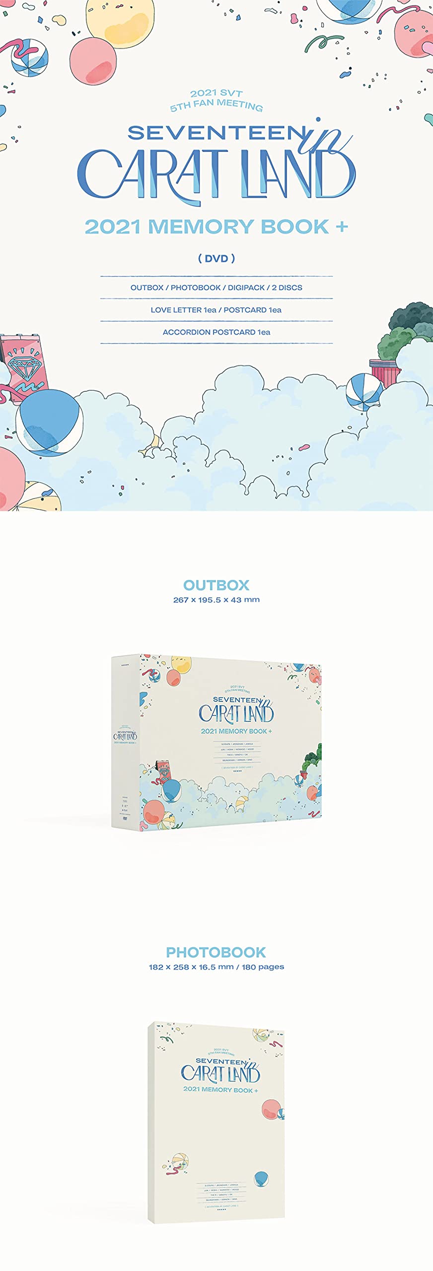 [PreOrder APR 15] Seventeen - [Seventeen in Carat Land] Memory Book + DVD