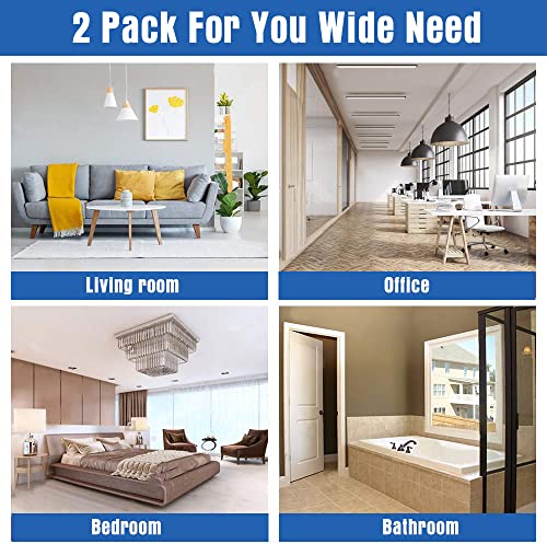 [New Upgrade] Huge Gap Door Draft Stopper, 3-2/5"W Widened Door Sweep Seal Gap Up to 1-4/5" for Interior & Exterior Doors - Keeping Draft, Noise, Dust and Unwanted Animals Out,3-2/5"W x 39" L,White
